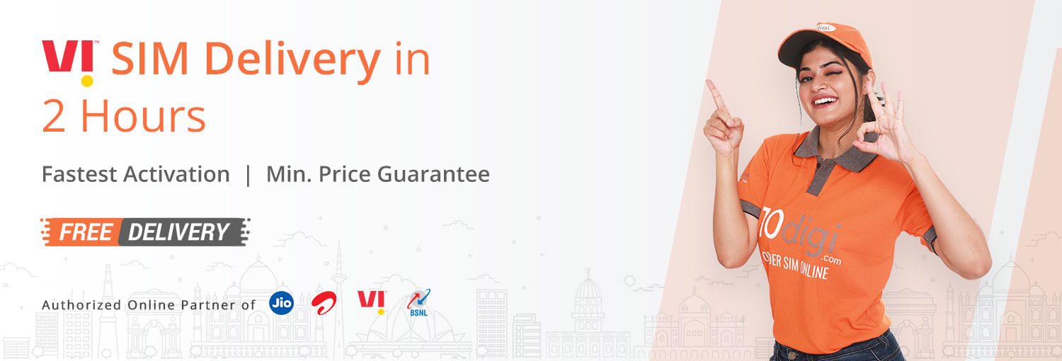 Buy Vi SIM Card Online | Free Vi SIM Home Delivery in 2 Hrs.