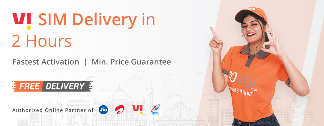 Buy Vi SIM Card Online | Free Vi SIM Home Delivery in 2 Hrs.